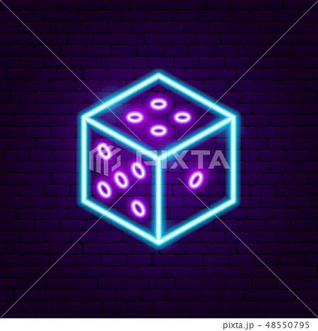 Dice Neon Signのイラスト素材 [48550795] - PIXTA