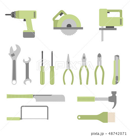 工具セットのイラスト素材 [48742071] - PIXTA