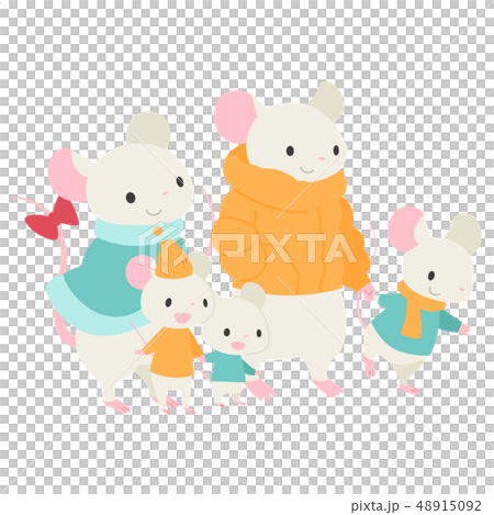 Parent and child of mouse - Stock Illustration [48915092] - PIXTA