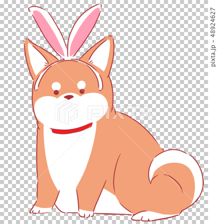 Easter Shiba Inu - Stock Illustration [48924627] - PIXTA