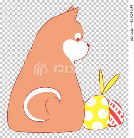 Easter Shiba Inu - Stock Illustration [48924634] - PIXTA