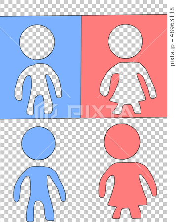 Male and female mark - Stock Illustration [48963118] - PIXTA