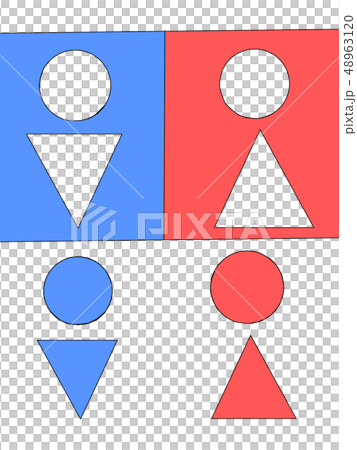 Male and female mark - Stock Illustration [48963120] - PIXTA