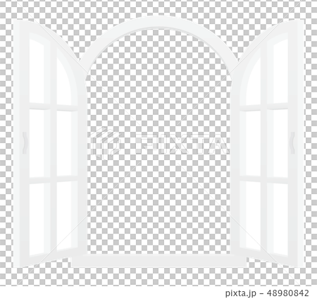 White window arch - Stock Illustration [48980842] - PIXTA