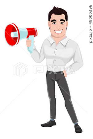 Muscular handsome businessmanのイラスト素材 [49000396] - PIXTA