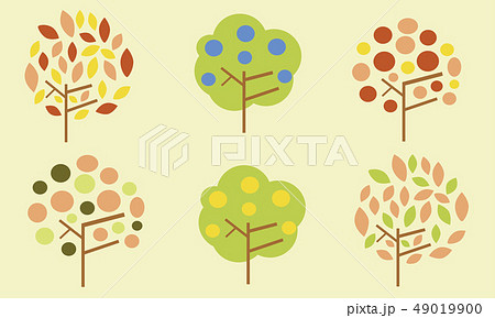 木のアイコンセット02のイラスト素材 [49019900] - PIXTA