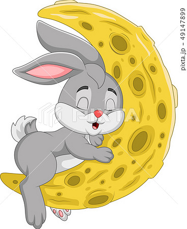 Cartoon Rabbit Sleeping