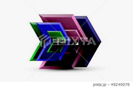 Abstract glossy techno arrows backgroundのイラスト素材 [49240076] - PIXTA