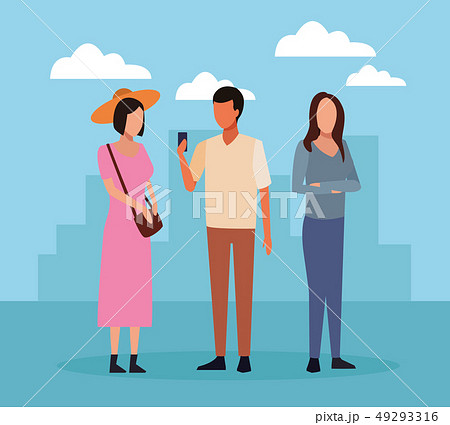 people avatar cartoonsのイラスト素材 [49293316] - PIXTA