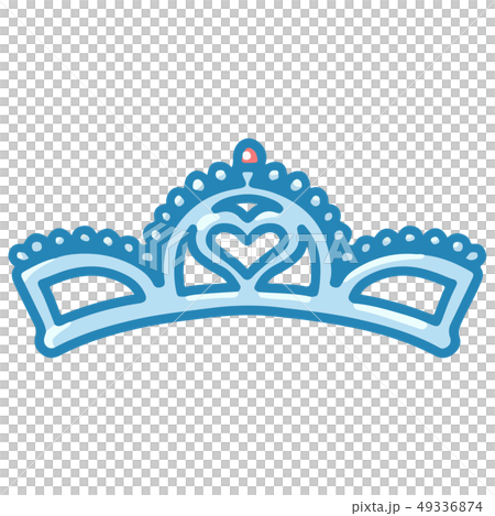 Simple and cute tiara illustration with main line - Stock Illustration ...