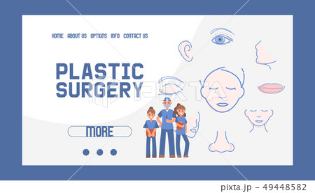 Plastic surgery banner web design vector...のイラスト素材 [49448582] - PIXTA