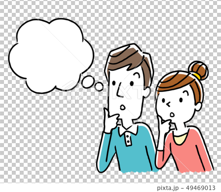 Thinking men and women - Stock Illustration [49469013] - PIXTA