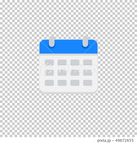 Calendar, No background, Vector, Flat icon - Stock Illustration ...