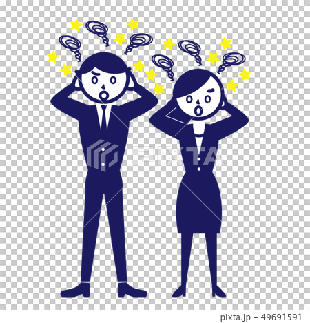 Business suit sign simple male female mess - Stock Illustration ...