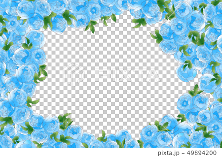 Blue rattan frame - Stock Illustration [49894200] - PIXTA