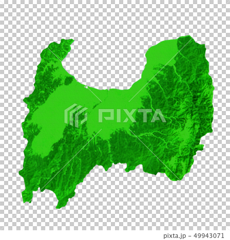 Toyama Prefecture Map - Stock Illustration [49943071] - PIXTA