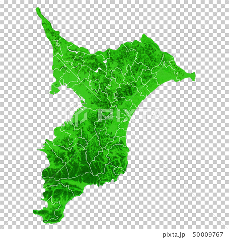 Chiba Prefecture Map and Municipal Boundaries - Stock Illustration ...