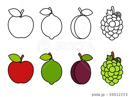 Coloring Fruits For Kindergarten 40 Fruit Coloring Pages: Free Cute