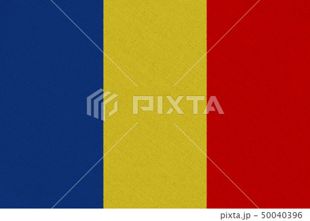 Chad fabric flagのイラスト素材 [50040396] - PIXTA