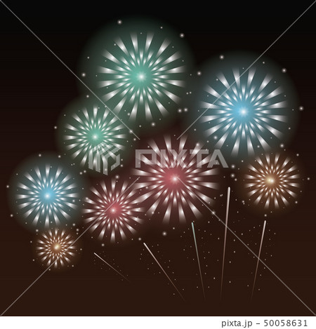Fireworks and celebrationのイラスト素材 [50058631] - PIXTA