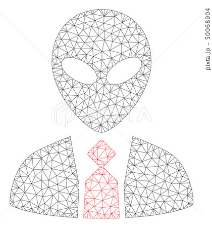 Alien Boss Polygonal Frame Vector Mesh...のイラスト素材 [50068904] - PIXTA