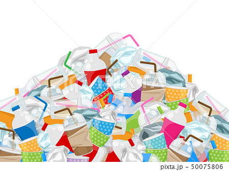 waste, pile of garbage waste plastic mountainのイラスト素材 [50075806] - PIXTA
