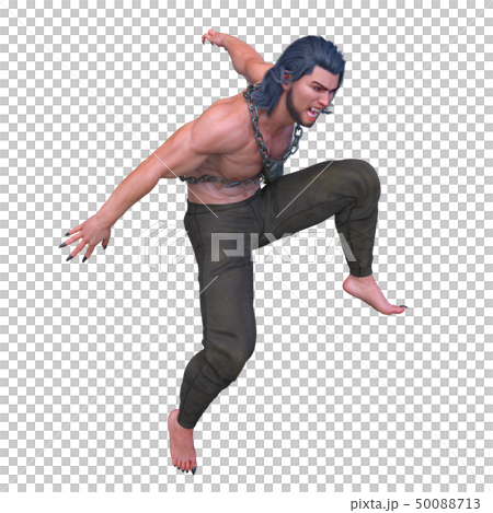 Ferocious man - Stock Illustration [50088713] - PIXTA