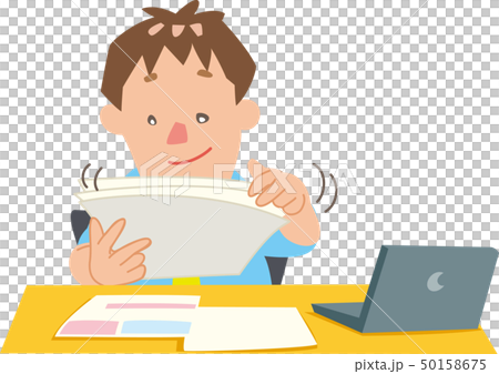 Men counting documents - Stock Illustration [50158675] - PIXTA