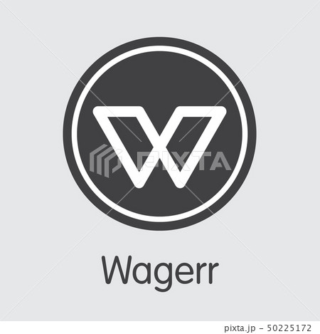 WGR - Wagerr. The Icon of Coin or Market Emblem.のイラスト素材 [50225172] - PIXTA