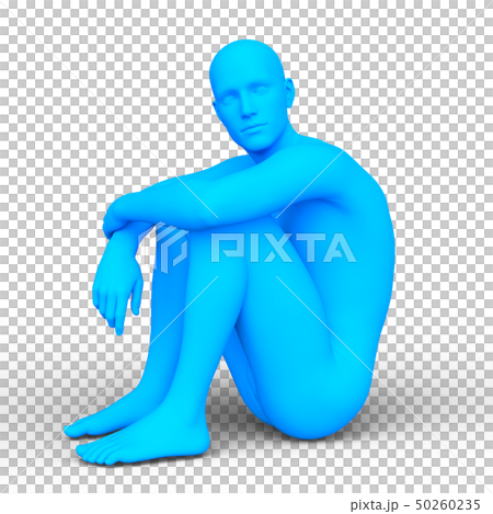 Blue man - Stock Illustration [50260235] - PIXTA