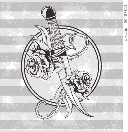 Tattoo old school drawingのイラスト素材 [50407815] - PIXTA