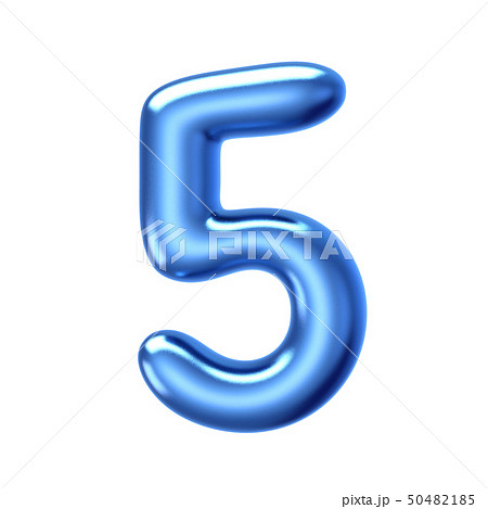 Blue jelly liquid number 5のイラスト素材 [50482185] - PIXTA