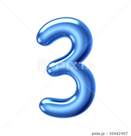 Blue jelly liquid number 3のイラスト素材 [50482407] - PIXTA