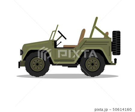 Military army car jeep vehicle. Humvee vector...のイラスト素材 [50614160] - PIXTA