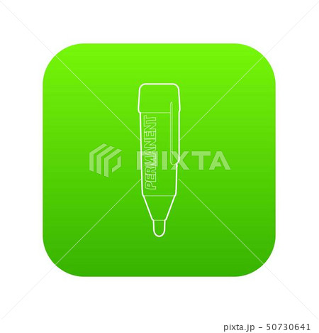 Permanent marker icon green vectorのイラスト素材 [50730641] - PIXTA