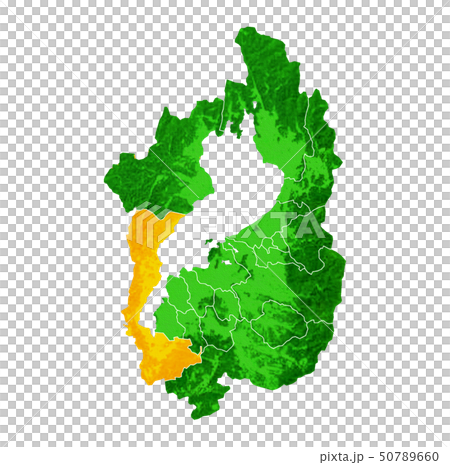 Shiga Prefecture and Otsu City Map - Stock Illustration [50789660] - PIXTA