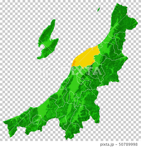 Niigata Prefecture and Niigata City Map - Stock Illustration [50789998 ...