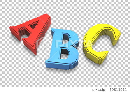Alphabet ABC overhead view - Stock Illustration [50811911] - PIXTA