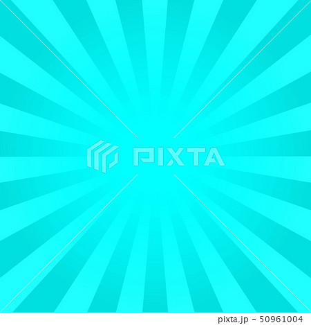 Bright cyan rays background.のイラスト素材 [50961004] - PIXTA