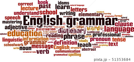 English grammar word cloudのイラスト素材 [51353684] - PIXTA