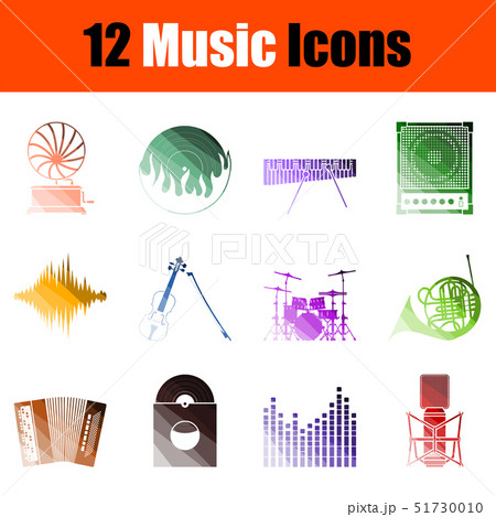 Music Icon Setのイラスト素材 [51730010] - PIXTA