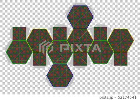 Development of truncated octahedron - Stock Illustration [52174541] - PIXTA