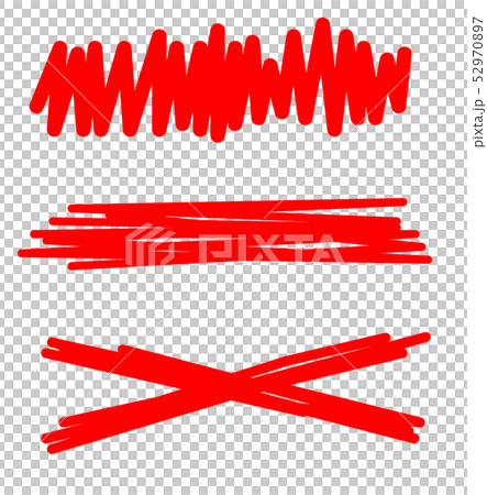 Strikethrough - Stock Illustration [52970897] - PIXTA