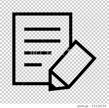 Sharp thin line icon / input form / document... - Stock Illustration ...
