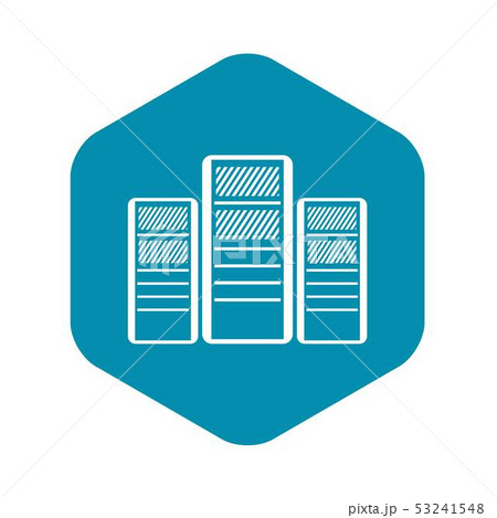 Database servers icon, simple styleのイラスト素材 [53241548] - PIXTA