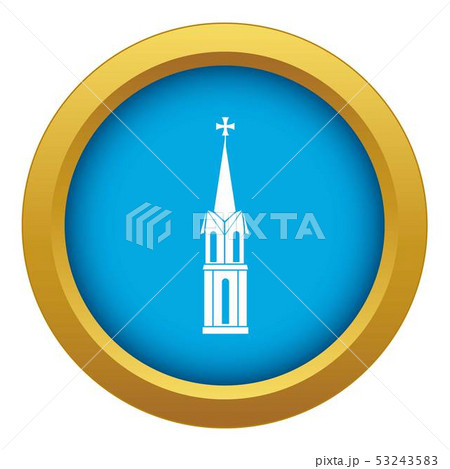 Church icon blue vector isolatedのイラスト素材 [53243583] - PIXTA
