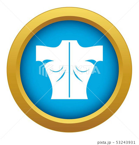 Human back icon blue vector isolatedのイラスト素材 [53243931] - PIXTA