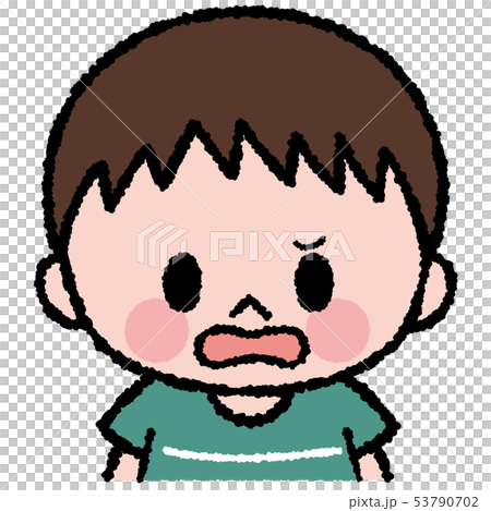 Angry boy illustration - Stock Illustration [53790702] - PIXTA