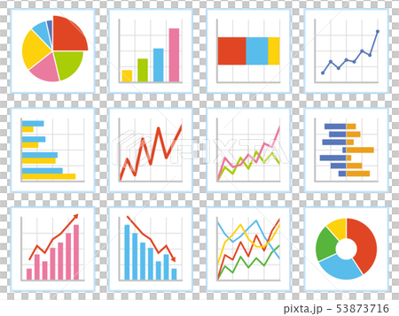 Various graphs - Stock Illustration [53873716] - PIXTA