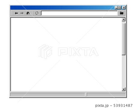 Retro internet browser window stylized as old userのイラスト素材 [53931487 ...